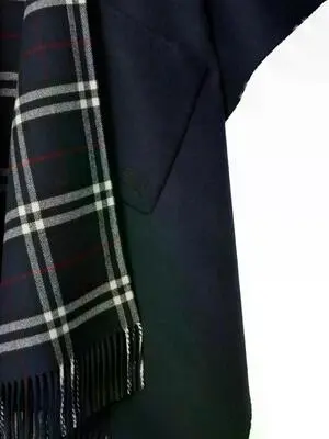 Burberry Check Pattern Reversible Cape