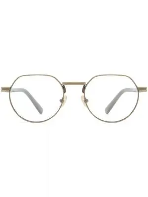 Zegna Geometric-frame Eyeglasses - Gold