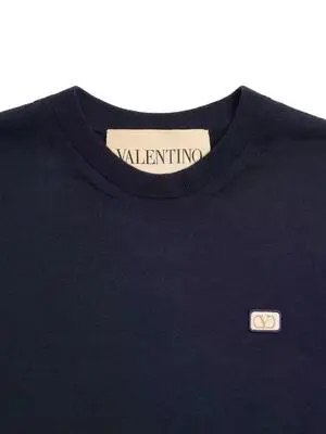Valentino Garavani Vlogo Patch Wool Crew Neck Sweater