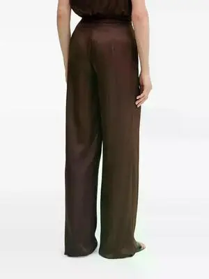 MARCIANO Wide-leg Trousers With Logo Plaque