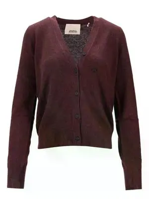 Isabel Marant Étoile ISABEL MARANT Burgundy Red Carline Buttoned Cardigan Red