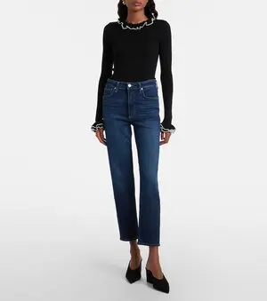 Citizens Of Humanity Caia Cropped Straight Leg Jeans
