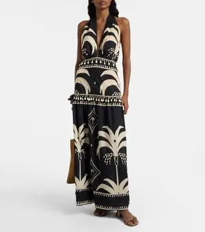 Johanna Ortiz Printed Cotton Maxi Dress
