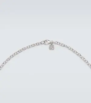 SYDNEY EVAN 14kt White Gold Diamond Charm Necklace
