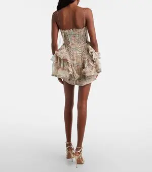 Zimmermann Floral Silk Mini Dress