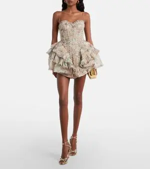 Zimmermann Floral Silk Mini Dress