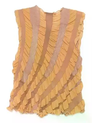ANNI SALONEN Ruffled Sleeveless Top