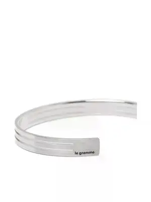 Le Gramme Punched Brushed Sterling Cuff Bracelet