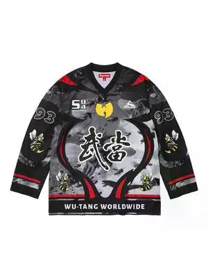 Supreme X Wu-tang Clan Graphic Print Long Sleeve T-shirt - Grey