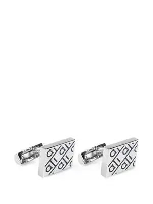 FERRAGAMO Patterned Square Cufflinks - Silver