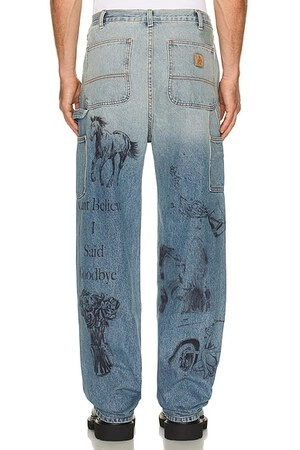 ONE OF THESE DAYS All Over Print Painters Pant