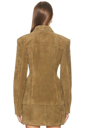 EAVES Aina Suede Cinched Jacket