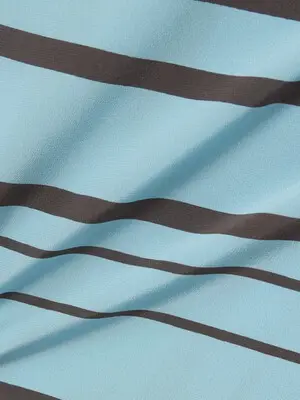 SIR. Rioja Striped Silk-crepe Mini Wrap Skirt