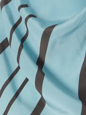 SIR. Rioja Embellished Striped Silk-crepe Halterneck Top