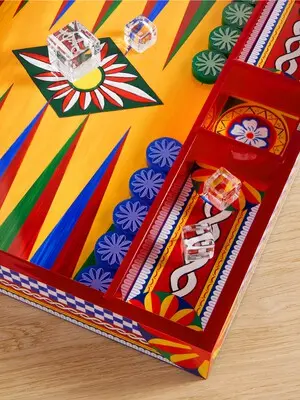 Dolce & Gabbana Caretto Resin And Wood Backgammon Set