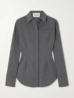 Tove Elvin Woven Shirt - Gray
