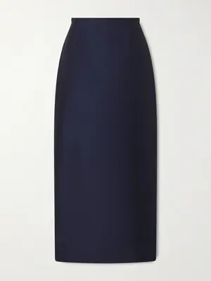 Bernadette Norma Taffeta Maxi Skirt - Blue