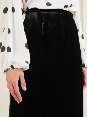 Bernadette Velvet Maxi Skirt