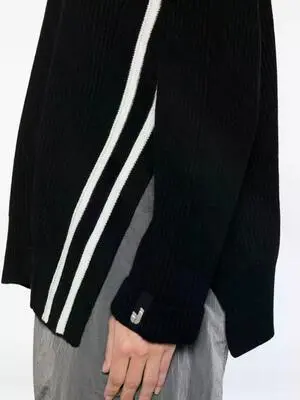 Iceberg Ribbed Knit Turtleneck With Contrast Stripe Detail