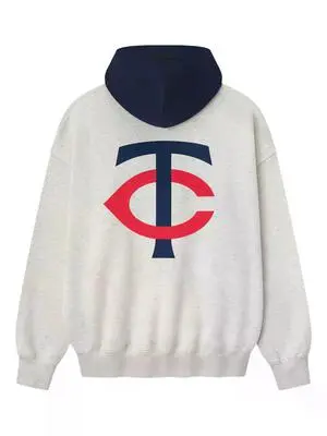 Fear Of God Mlb Twins Logo Graphic Hoodie - Grey
