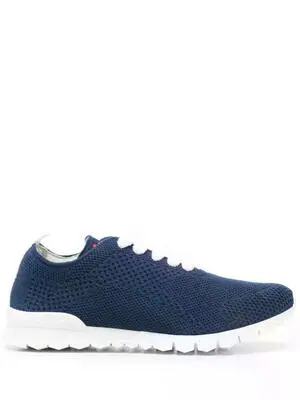 Kiton Knitted Lace-up Sneakers - Blue