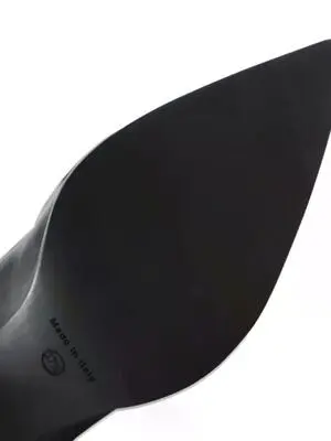 NOTABENE 60mm Yolanda Pointed Leather Boots - Black