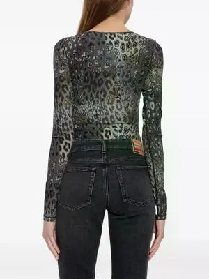 DIESEL® All-over Print Long-sleeve Bodysuit