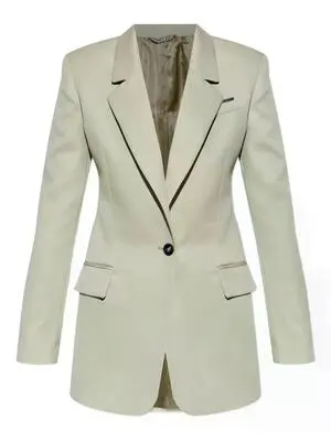 Attico Single-breasted Blazer - Neutrals