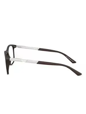 Emporio Armani Rectangle Frame Glasses With Silver-tone Detail