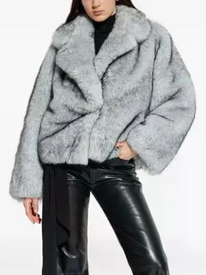 STAND STUDIO India Faux Fur Jacket - Grey