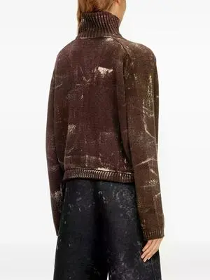 DIESEL® M-marcellette Half-zip Sweater - Brown