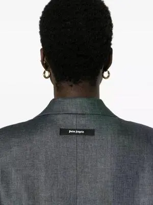 Palm Angels Single-breasted Linen Blazer