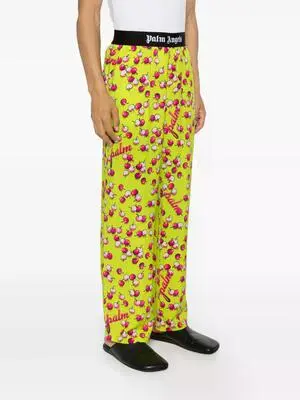 Palm Angels Cherry-print Trousers