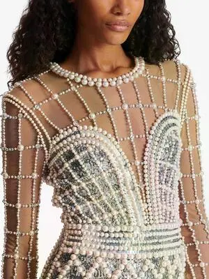 Balmain Embellished Beaded Minidress