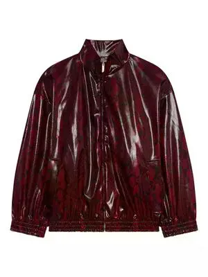 Gcds Zip Snakeskin Jacket