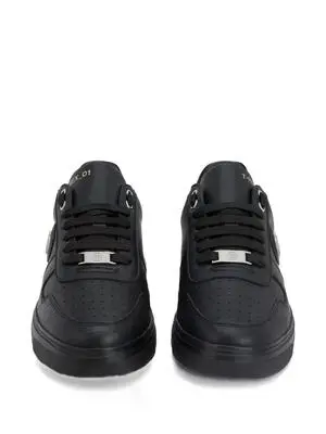 Philipp Plein Logo Plaque Leather Sneakers