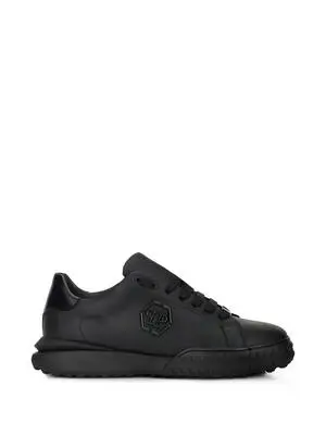 Philipp Plein Hexagon-logo Leather Lace-up Sneakers
