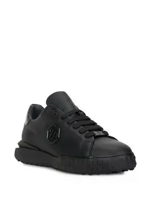 Philipp Plein Hexagon-logo Leather Lace-up Sneakers