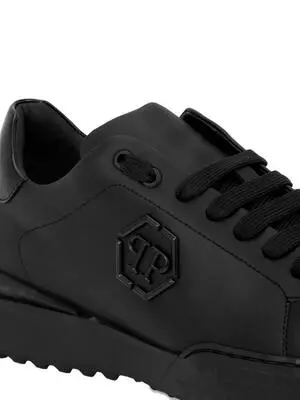 Philipp Plein Hexagon-logo Leather Lace-up Sneakers