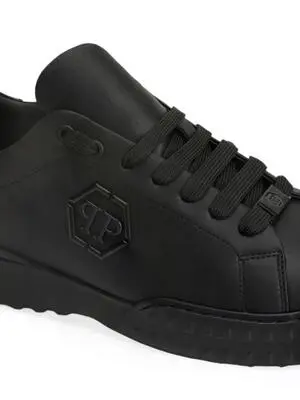 Philipp Plein Hexagon-logo Leather Lace-up Sneakers
