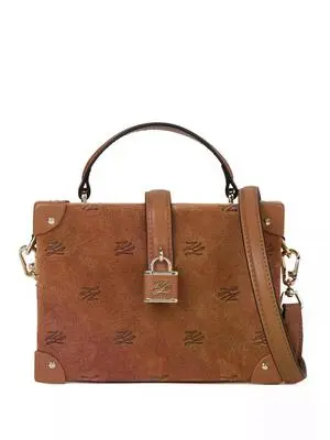 Karl Lagerfeld K/autograph Padlock Mini Bag - Brown