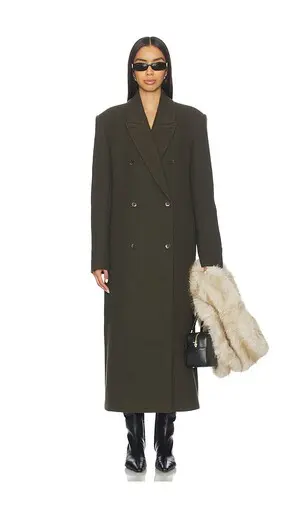 EAVES Sif Manteco Wool Coat - Green