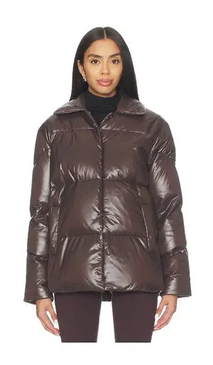 Khrisjoy Padded Shirt Jacket - Chocolate