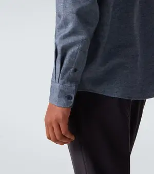 Sunspel Cotton Flannel Shirt