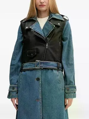 Desigual Belted Trench Coat With Notched Lapels