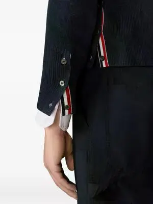 Thom Browne Hector 4-bar Stripe-detail Sweater - Blue