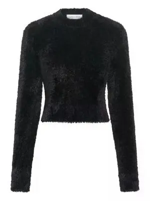 MARINE SERRE Fluffy-knit Crew-neck Sweater