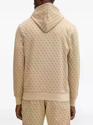 Guess Monogram-pattern Drawstring Hoodie