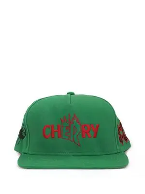 CHERRY WORLD Embroidered Cap - Green