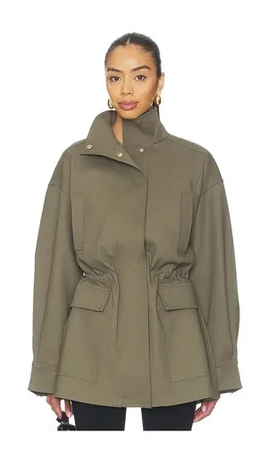 EAVES Mai Compact Suiting Parka Jacket In . Also